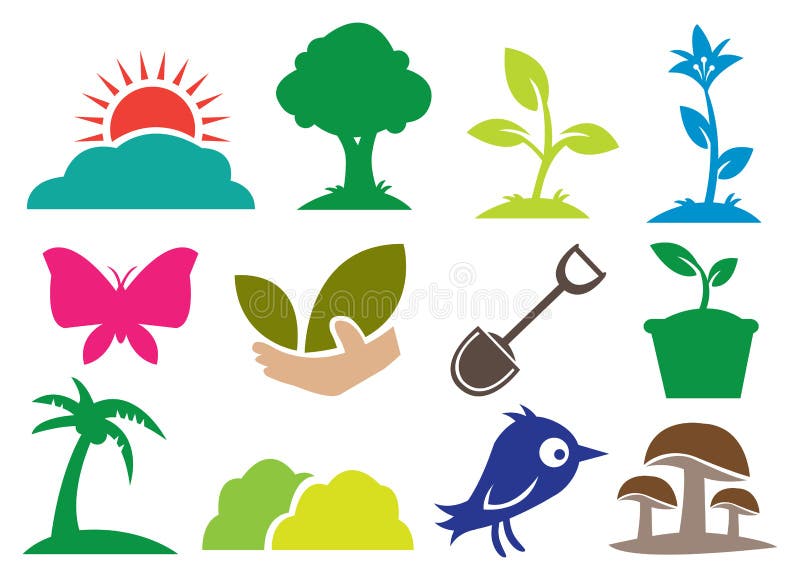 Ecology and Natural icons stock vector. Illustration of natural - 26926893