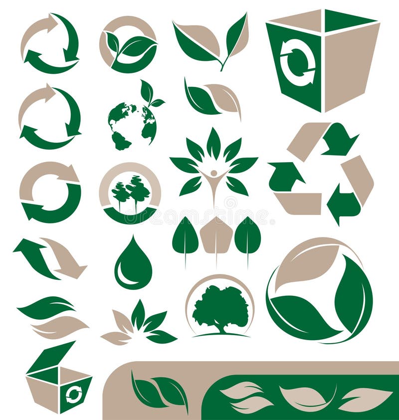 Ecology and recycle icons stock vector. Illustration of recycle - 27339351