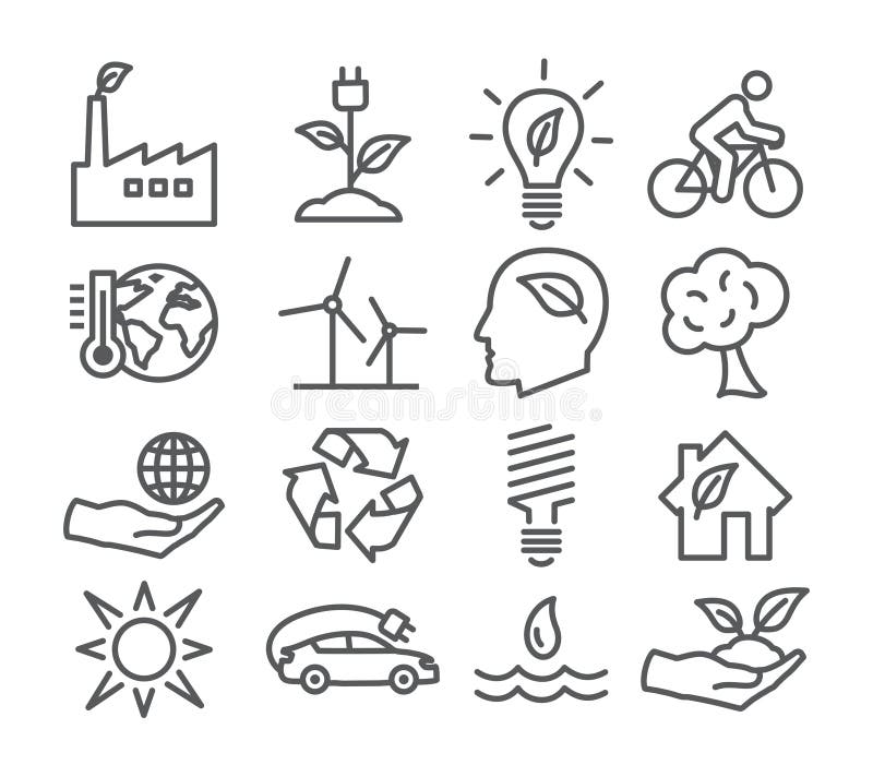 Recycling Line Icons. Waste Sorting Set. Vector Illustration. Stock ... Recycling Line Icons. Waste Sorting Set. Vector Illustration. Stock ...