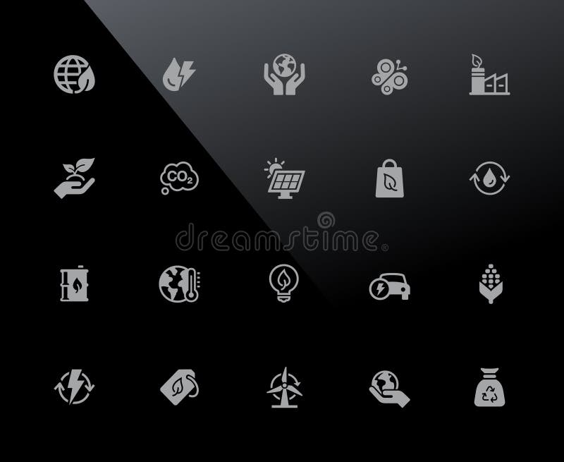 Ecology and Renewable Energy // 32 Pixels Stock Vector - Illustration ...