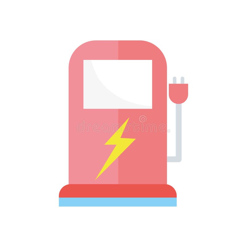 Ecology Renewable Environment Station Pump Electric Icon Stock Vector ...