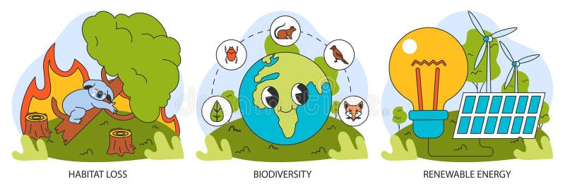Ecology Research Set. Human Influence, Environmental Challenges ...