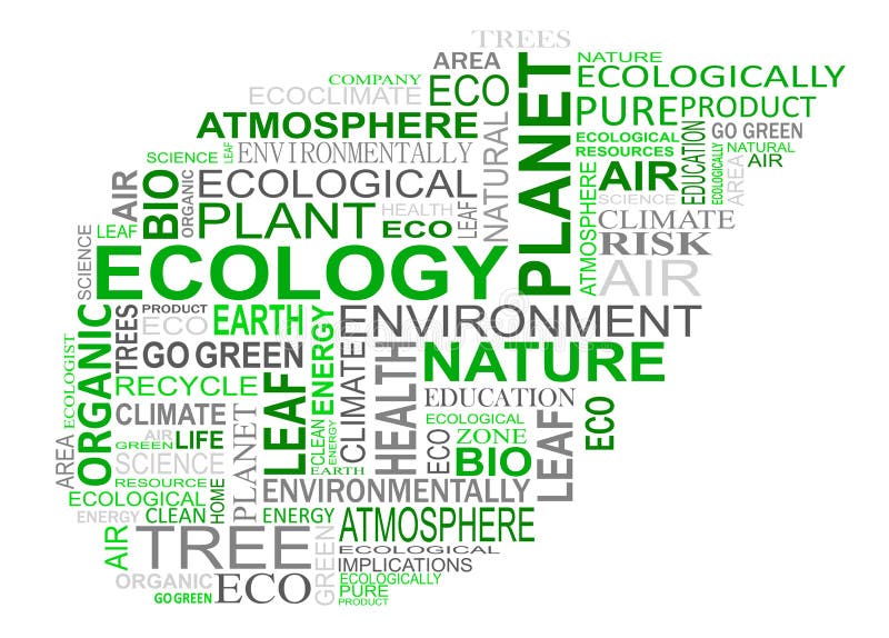Ecology Word Cloud stock vector. Illustration of earth - 22491724