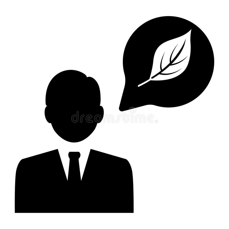 Ecology Thought Icon stock vector. Illustration of beautiful - 295791886