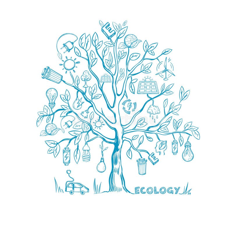 Ecology Tree Infographic Concept Stock Vector - Illustration of ...