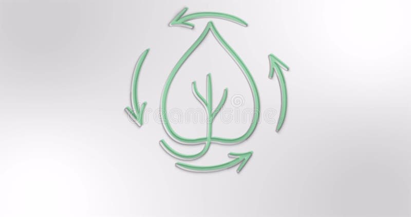 Ecology Video with Eco Friendly Tree Leaf. Sorting Garbage, Conversion ...