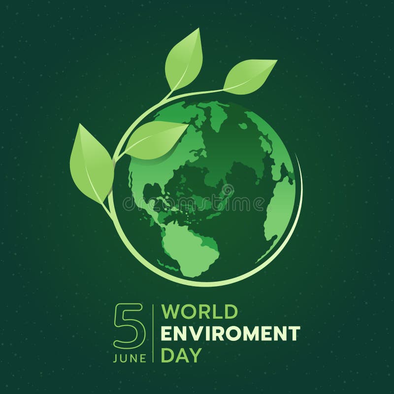Ecología Mundial Día De La Rama Verde Y Hojas Rodar Alrededor Del Globo