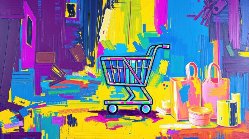 Ecommerce Cart Concept: Seamless Online Purchase Journey Visualized ...