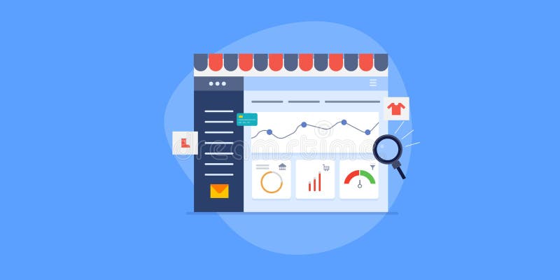 Ecommerce Dashboard Showing Sales Metrics, Marketing Kpi and Important ... Ecommerce Dashboard Showing Sales Metrics, Marketing Kpi and Important ...