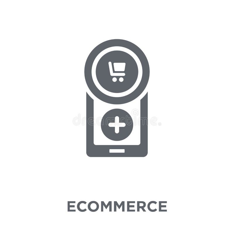 Ecommerce Icon Vector Isolated on White Background, Ecommerce Sign ...