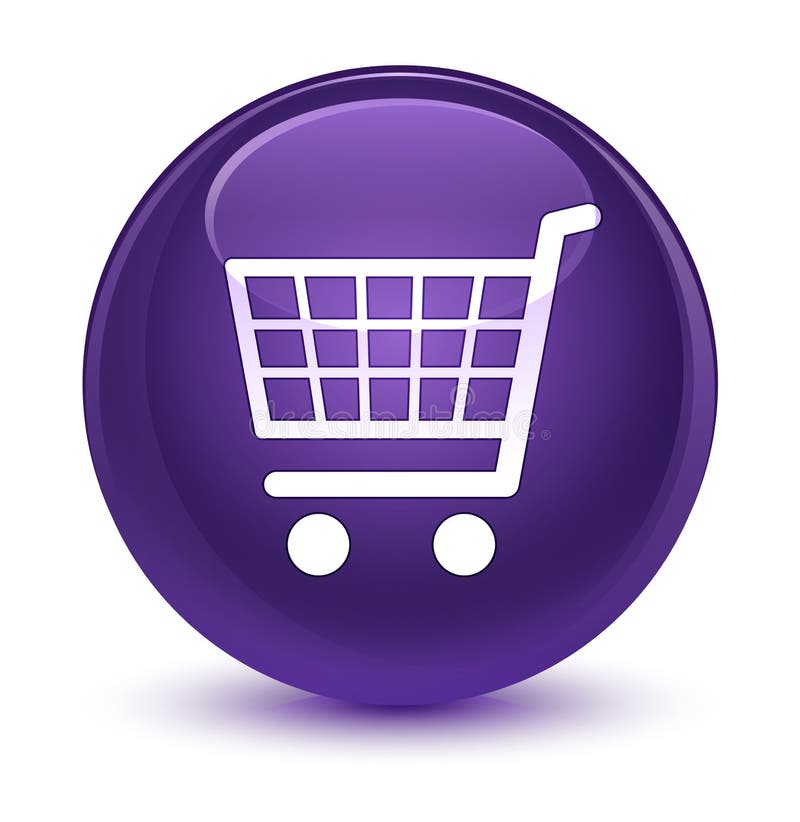 Ecommerce Icon Glassy Purple Round Button Stock Illustration ...
