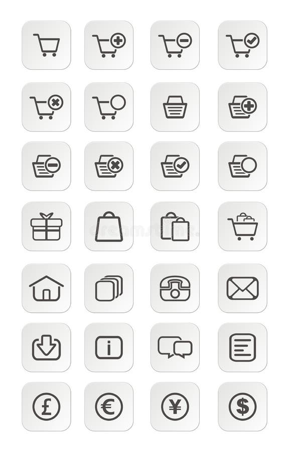 Simple icon set stock vector. Illustration of mail, navigation - 20597776