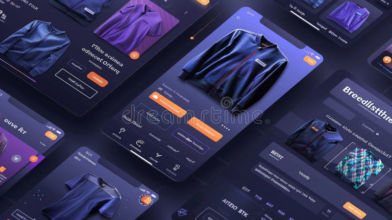 Ecommerce Mobile App Interface, Global Shop Concept, Bottom Margin for ...