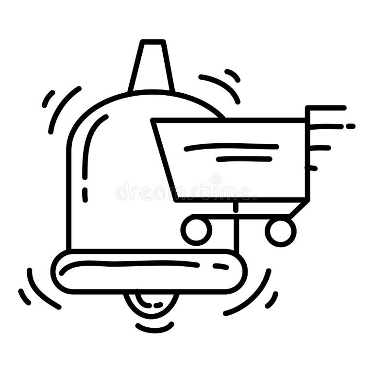 Ecommerce Reminder. Hand Drawn Icon Set, Outline Black, Doodle Icon, Vector Icon Stock Vector ...