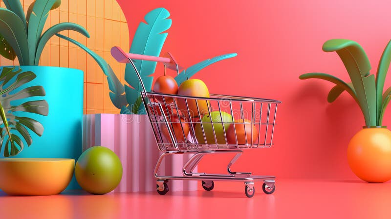 Ecommerce Sales Analysis Digital Cart Sales Metrics Stock Illustration ...