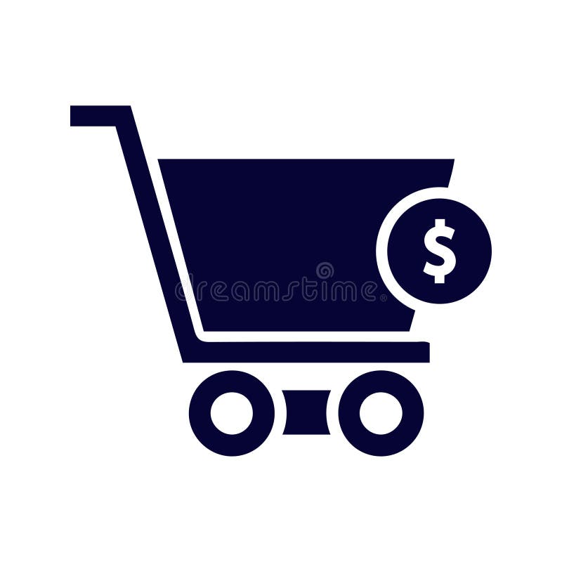 Ecommerce Shopping Cart Icon Stock Vector - Illustration of commerce ...