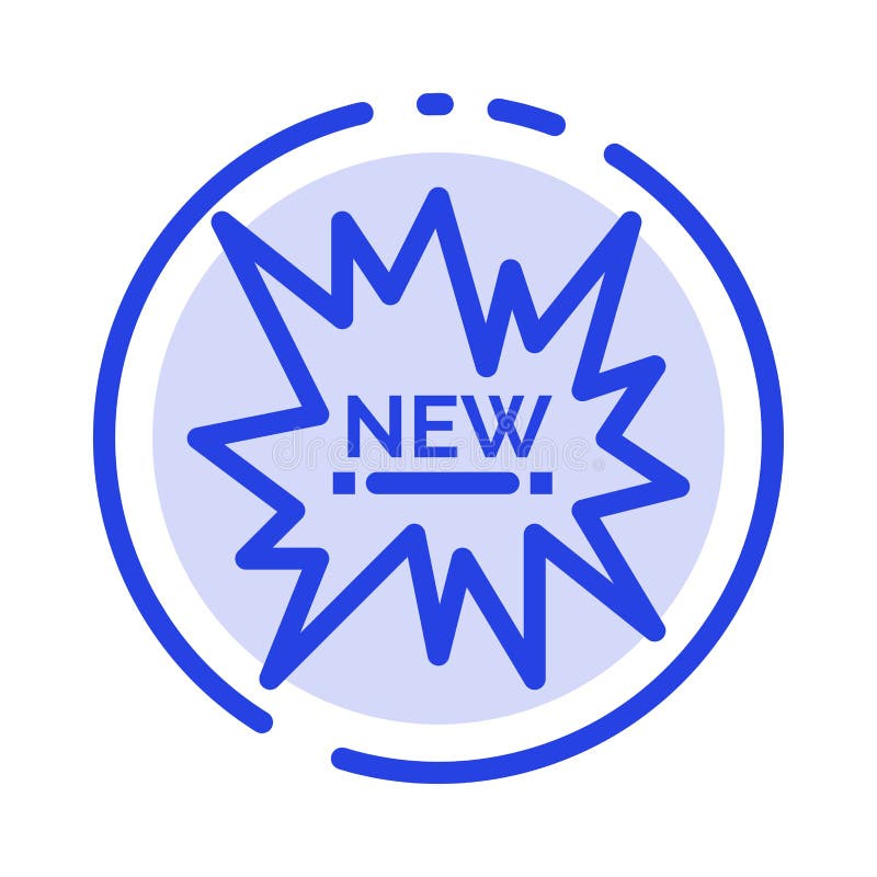 Ecommerce, Shopping, Tag, New Blue Dotted Line Line Icon Stock Vector ...