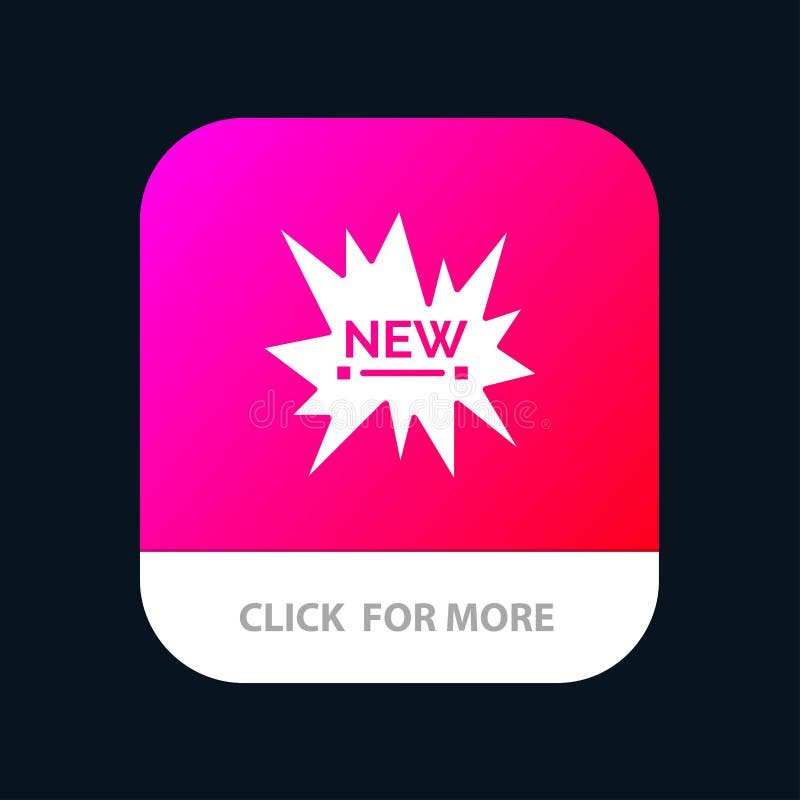 Ecommerce, Shopping, Tag, New Mobile App Icon Design Stock Vector ...