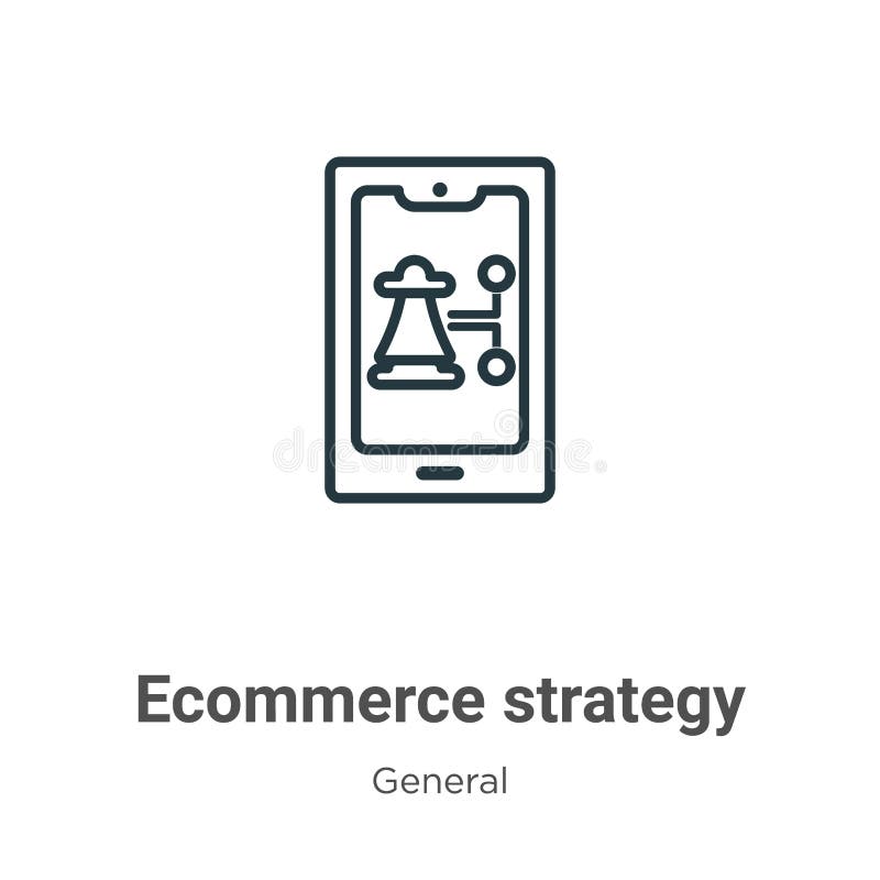 Ecommerce Strategy Linear Icon. Modern Outline Ecommerce Strateg Stock ...