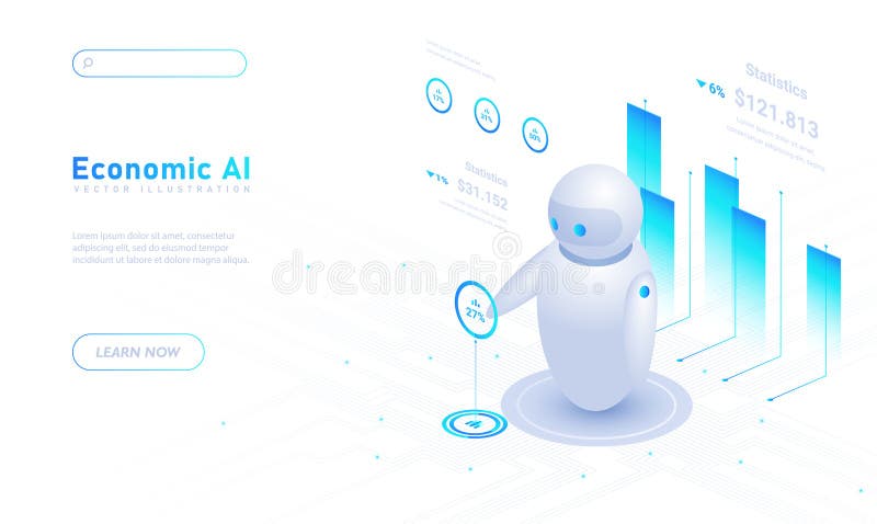 Economic Ai White Poster Vector Stock Illustration - Illustration of ...