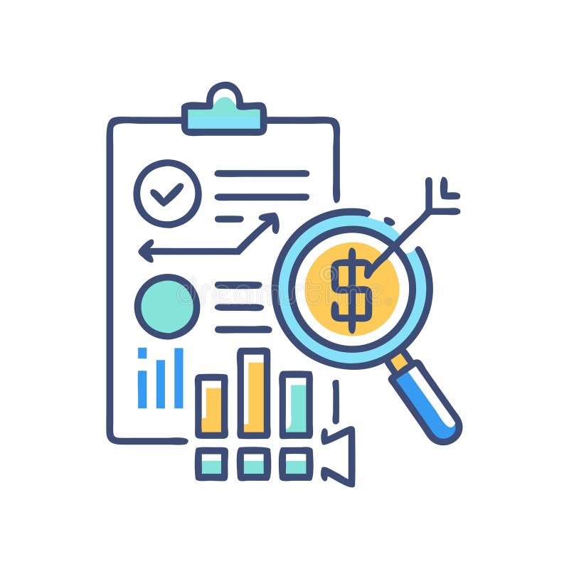 Economic Assessment Tools Icon Stock Vector - Illustration of ...
