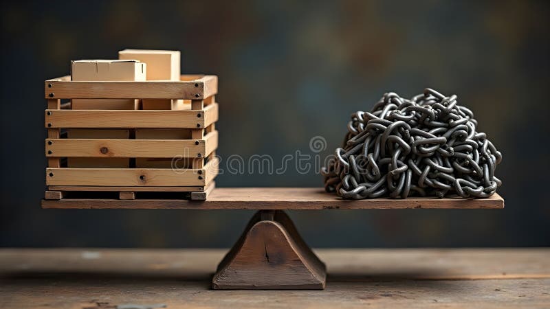 Economic Balance of Trade and Tariffs Represented As Balancing of ...