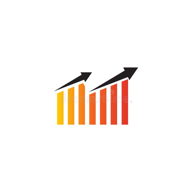 Economic Business Chart Icon Logo Design Stock Vector - Illustration of ...