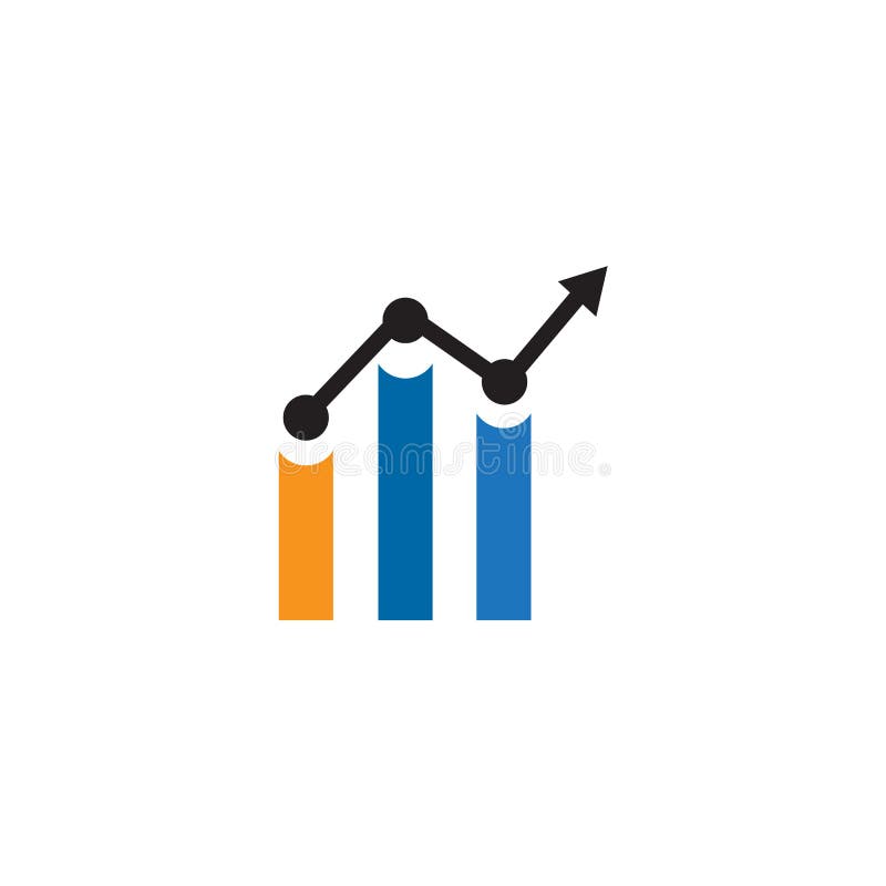 Economic Business Chart Icon Logo Design Stock Vector - Illustration of ...