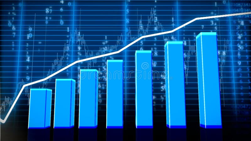Economic Growth Graphic Chart BLUE 4K Stock Video - Video of graph ...