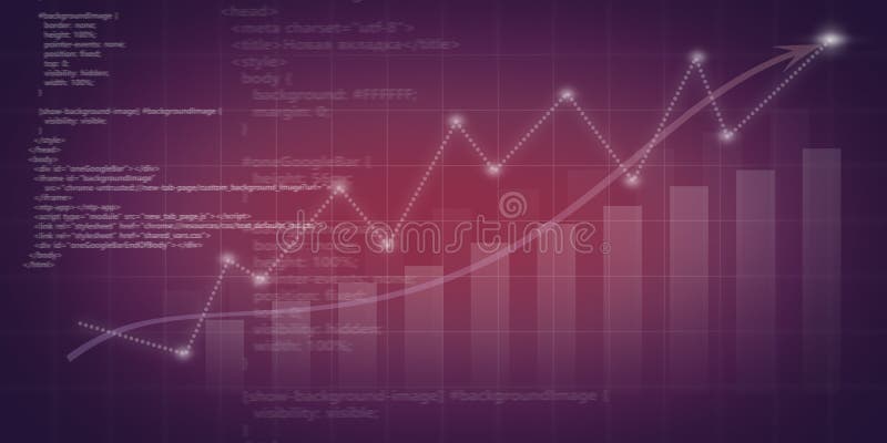 Economic Charts and Graphs, Digital Futuristic Concept Stock Image ...