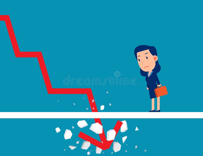 Economic Collapse Definition . Looking Down at the Falling Arrow Stock ...