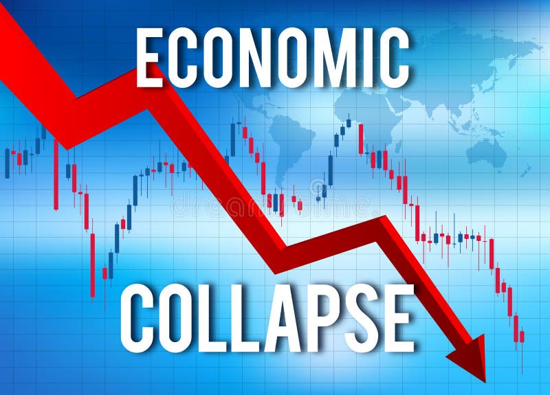 Economic Collapse Financial Crisis Stock Illustration - Illustration of ...