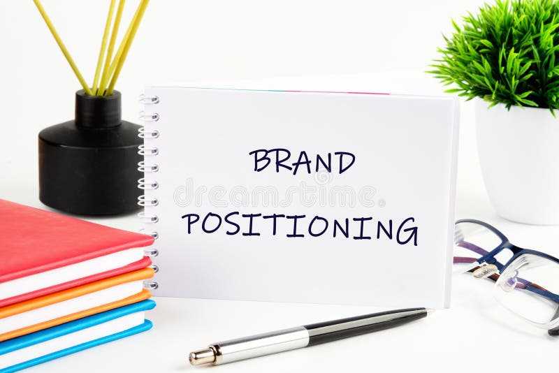 Economic Concept. the Inscription BRAND POSITIONING on a White Sheet of ...