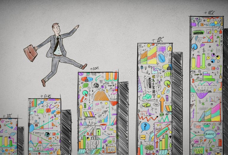 Economic conquest stock illustration. Illustration of businessman ...