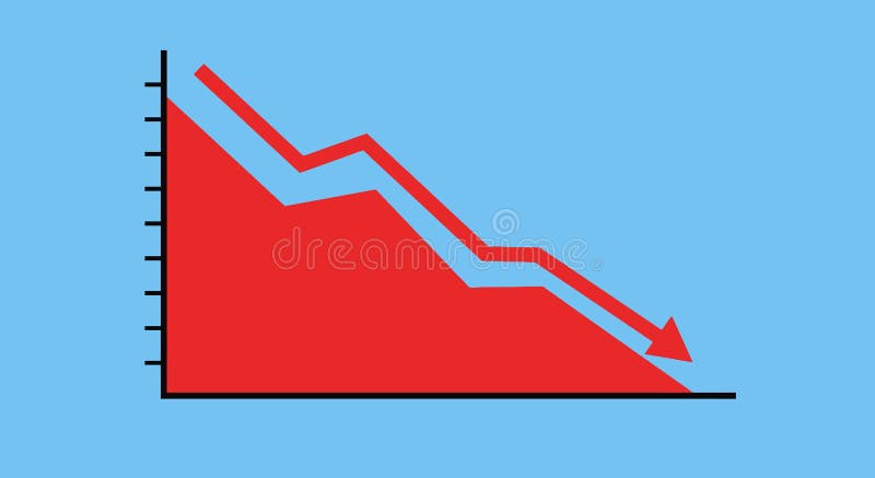 Economic crash imminent. stock illustration. Illustration of analysis ...