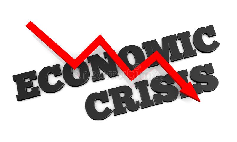 Economic Crisis Flat stock vector. Illustration of industry - 51225636