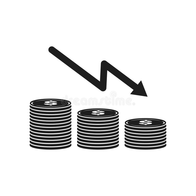 Economic Crisis Icon. stock vector. Illustration of financial - 272662346