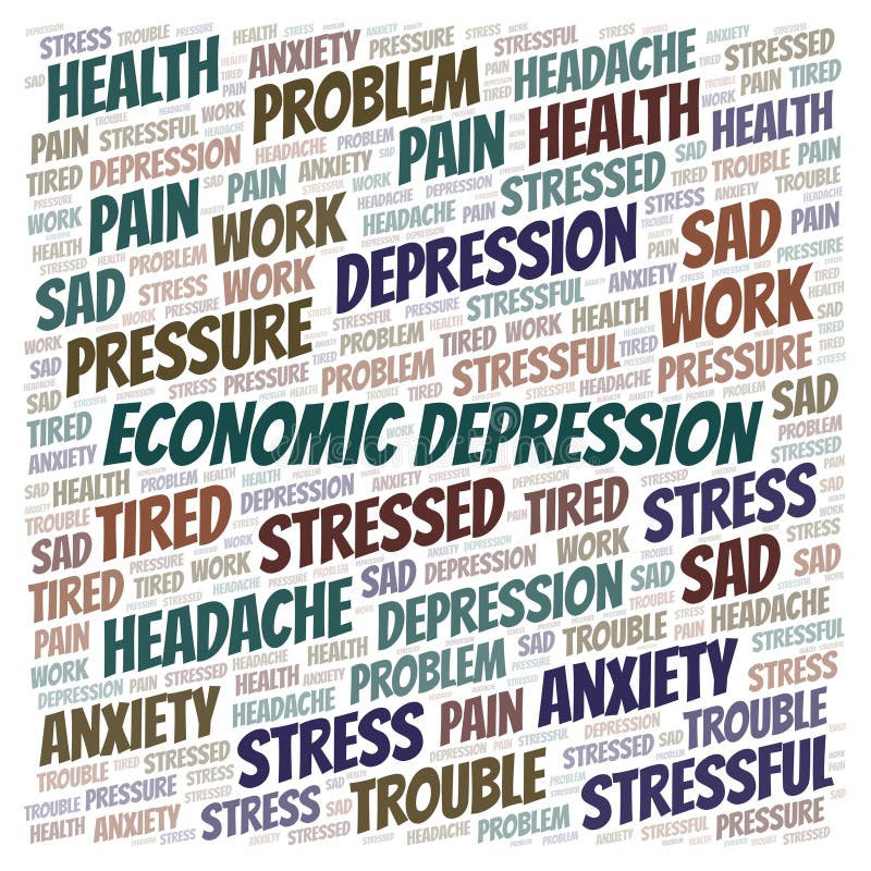 Depression Wordcloud Stock Illustrations – 530 Depression Wordcloud ...