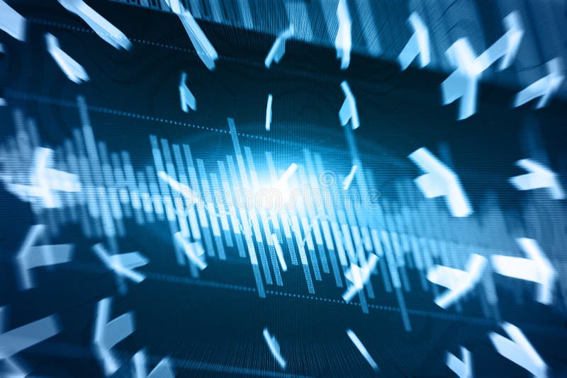 Economic Development and the Arrow Stock Illustration - Illustration of ...