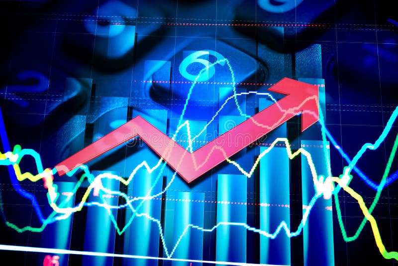 Economic Development and Arrow Stock Illustration - Illustration of ...