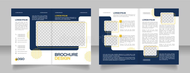 Economic Development of Company Blank Brochure Design Stock Vector ...