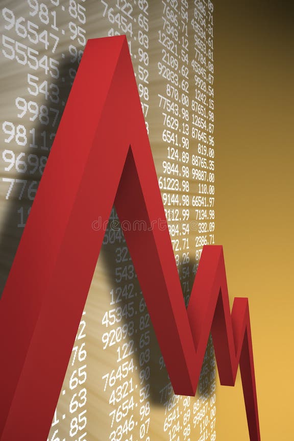 Economic downturn stock illustration. Illustration of crises - 9251366