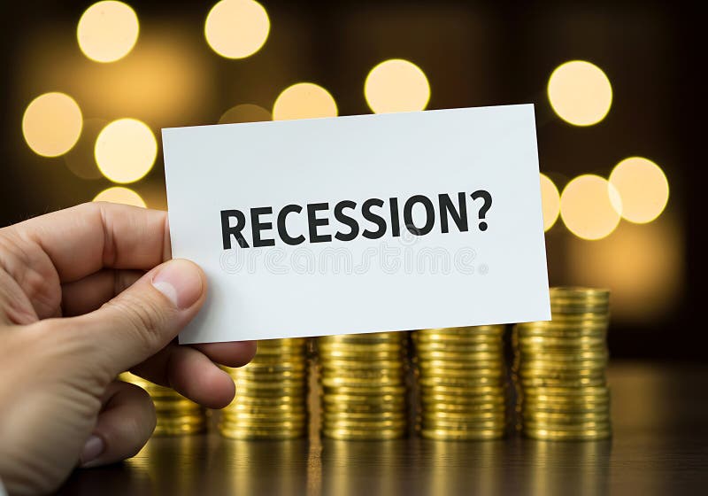Economic Downturn Alert with Wealth Paper in Hand for Visual Impact ...