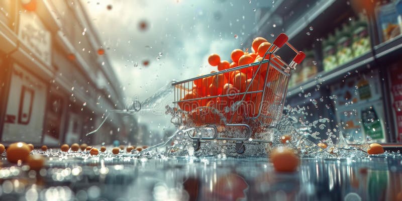 Economic Downturn. Deflation Concept Stock Illustration - Illustration ...