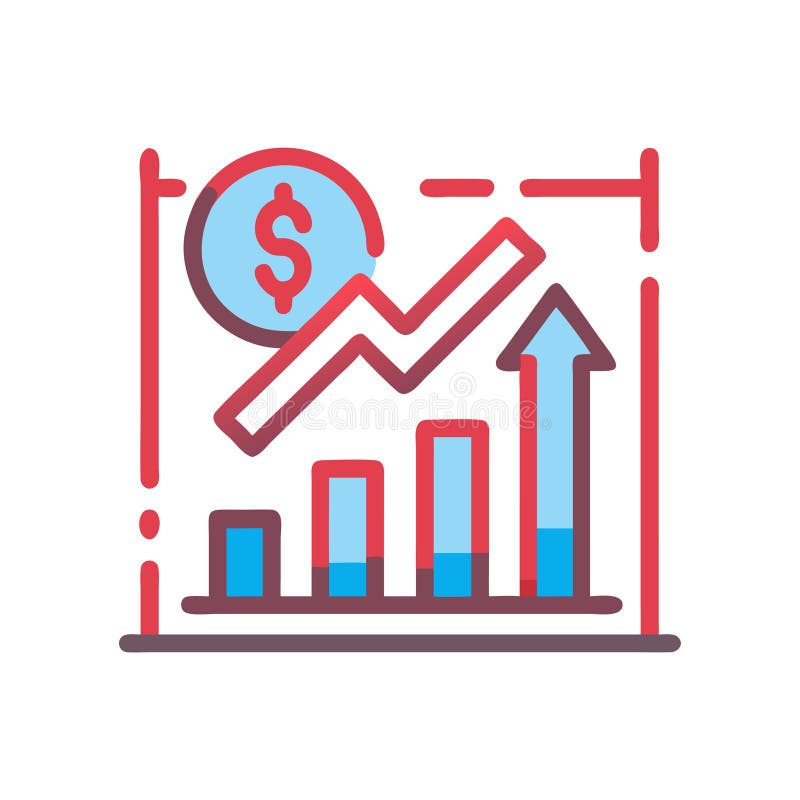Economic Forecast Icon stock vector. Illustration of investment - 352798654