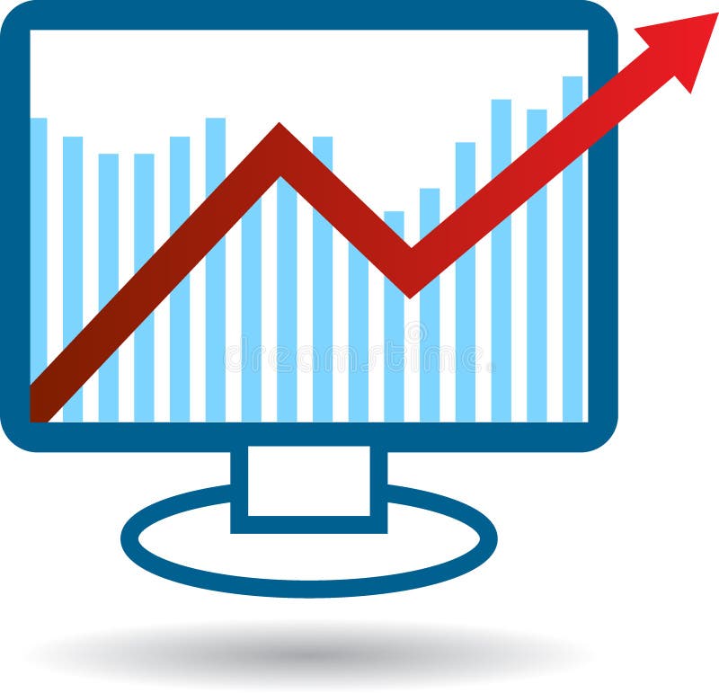 Economic graph arrow stock vector. Illustration of annual - 119476948