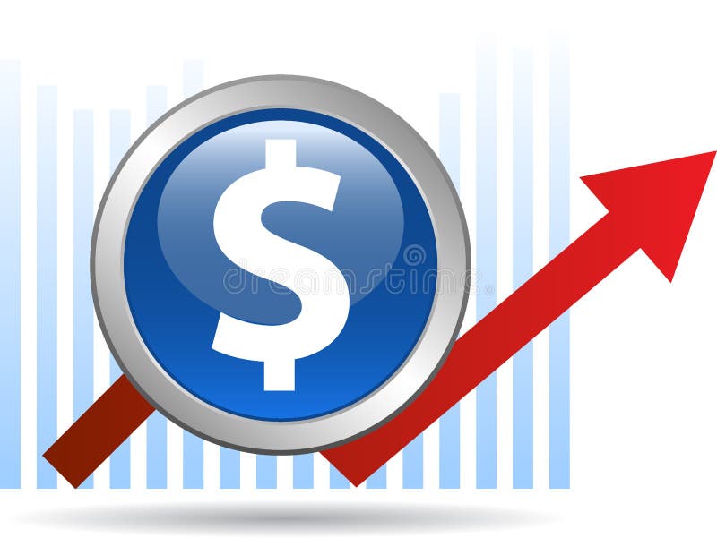 Economic graph arrow stock vector. Illustration of cycles - 119477030