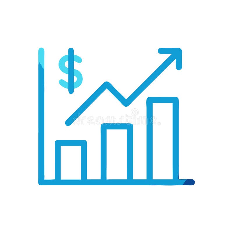 Economic Growth Analysis Icon Stock Vector - Illustration of people ...