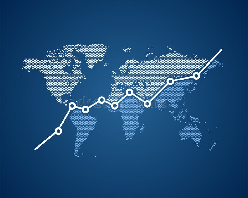 Economic Growth, Ascending Graph Stock Vector - Illustration of vector ...
