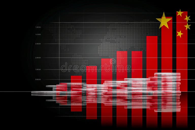 Economic Growth in China, Business Development Stock Illustration ...